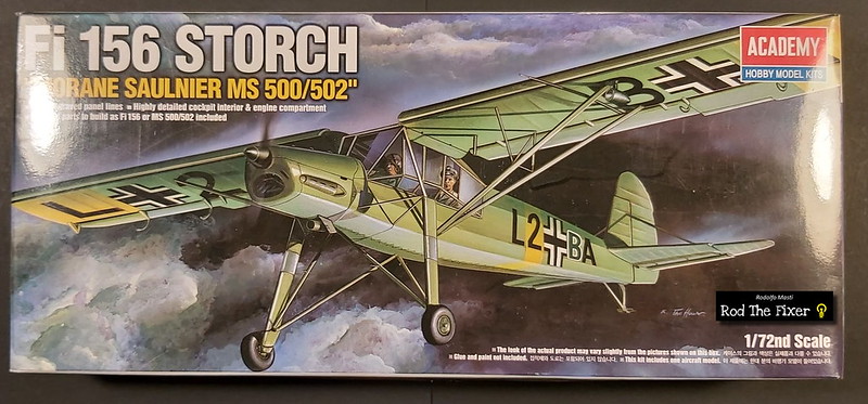 STORMO! Academy 1/72 Fieseler Fi 156 C-1 'Storch' (Stork) Regia ...